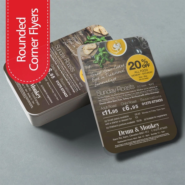 Rounded Corner Flyers printing | Nectarine Print